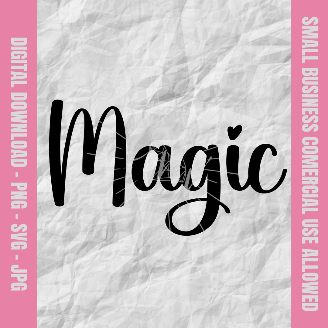 Magic Svg, Magic Thick Script Letter Svg, Magic Football Svg, Magic ...