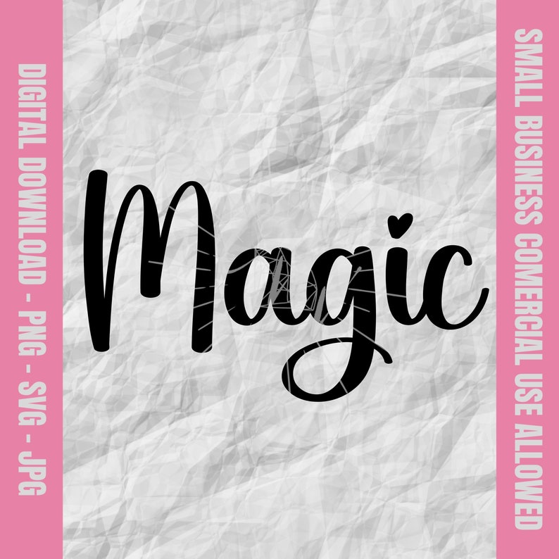 Magic Svg, Magic Thick Script Letter Svg, Magic Football Svg, Magic ...