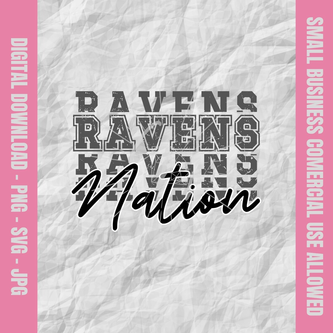Ravens Nation Svg, Ravens Svg, Ravens Football Svg, Ravens Cheer Png ...