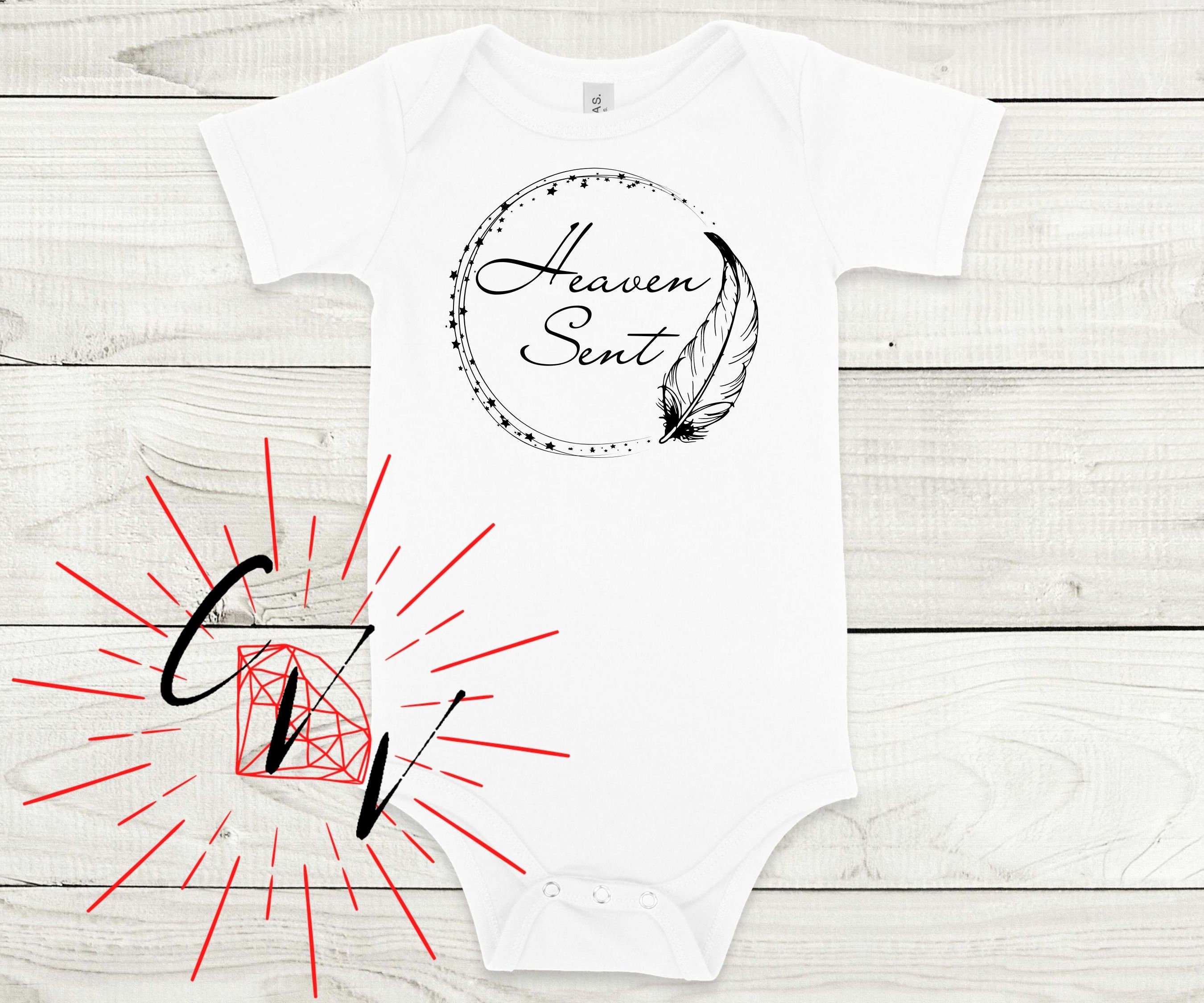 Heaven Sent Svg, Baby Girl Svg, Baby Boy Svg, Newborn Svg, New Baby Svg ...