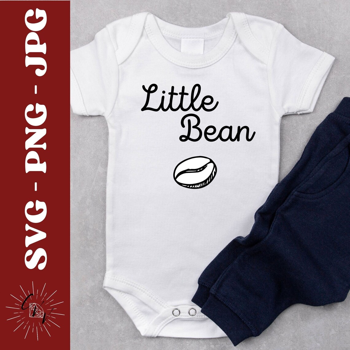 Little Bean Svg, Cute Baby Png, Nursery Sign Svg, Newborn Svg, New Baby ...