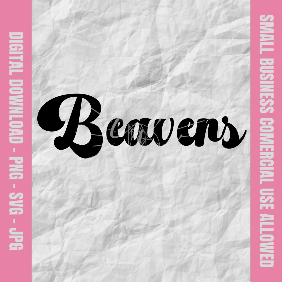 Beavers Groovy Script Svg, Beavers Svg, Beavers Football Svg, Beavers ...