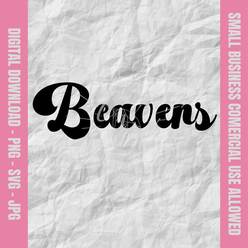 Beavers Groovy Script Svg, Beavers Svg, Beavers Football Svg, Beavers ...