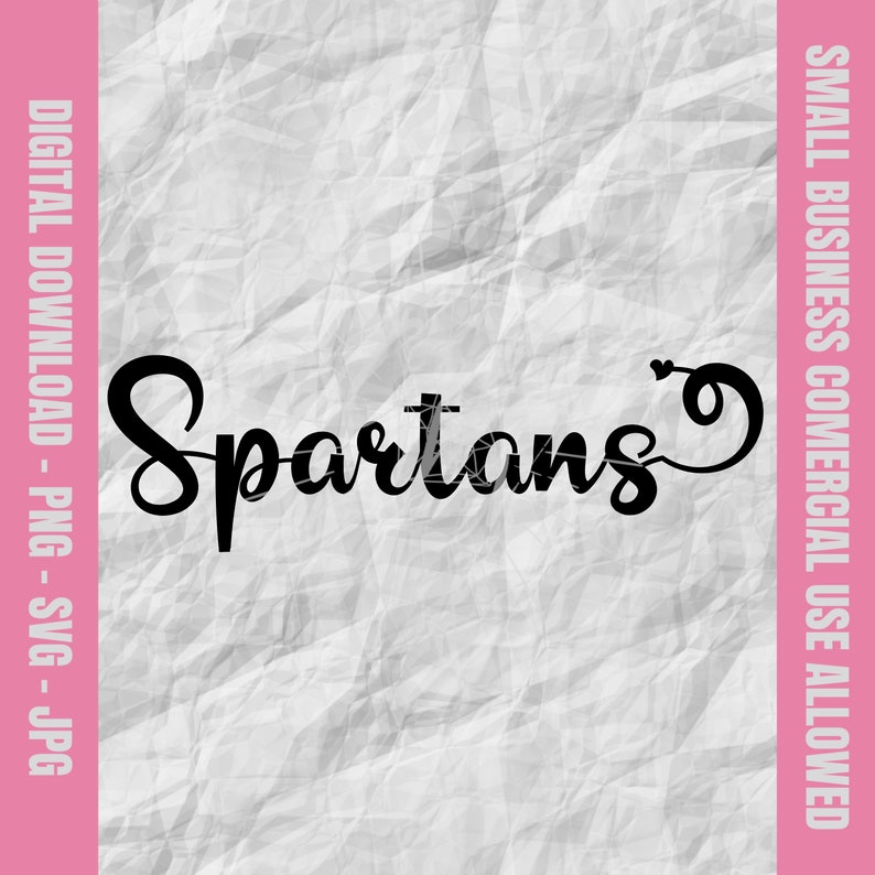 Spartans Svg, Spartans Script Heart Svg, Spartans Football Svg ...