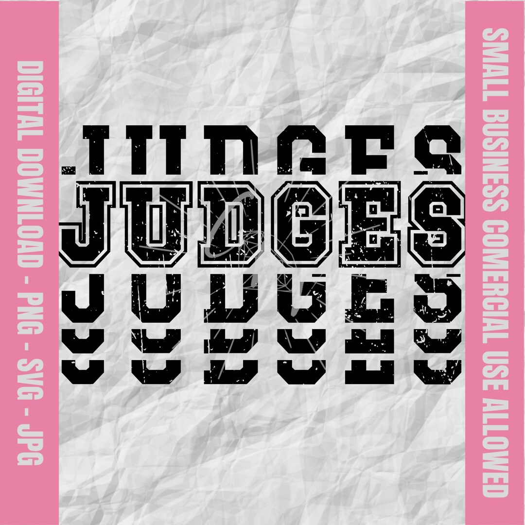 Judges Stacked Varsity Svg, Judges Svg, Judges Football Svg, Judges ...