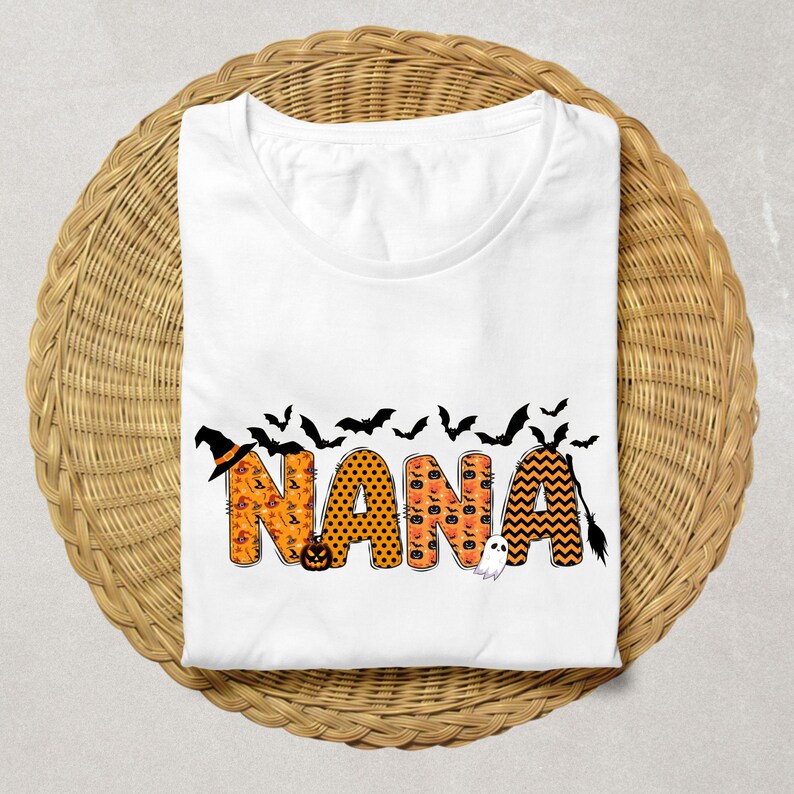Halloween Nana Png, Doodle Text Nana Png, Spooky Nana Shirt, Fall Nana ...