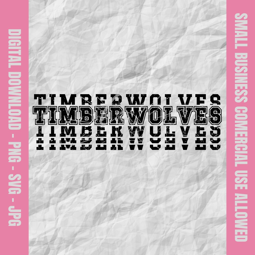 Timberwolves Svg, Timberwolves Stacked Varsity, Timberwolves Football ...