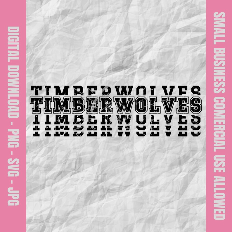 Timberwolves Svg, Timberwolves Stacked Varsity, Timberwolves Football ...