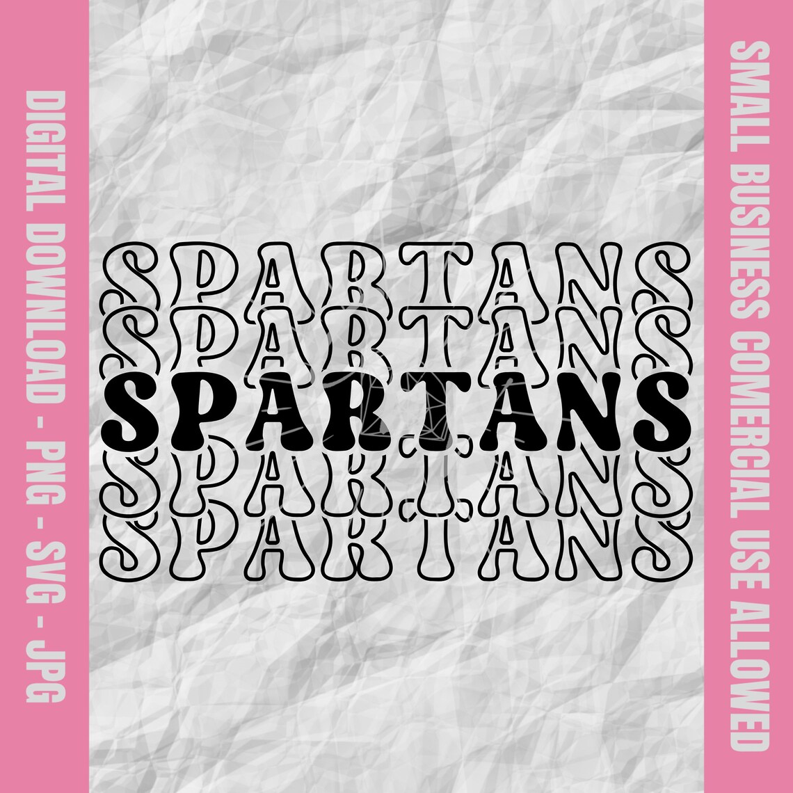 Spartans Svg, Spartans Retro Stacked Svg, Spartans Football Svg ...