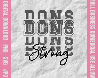 Dons Tribe Svg, Dons Svg, Dons Football Svg, Dons Cheer Png, Dons ...