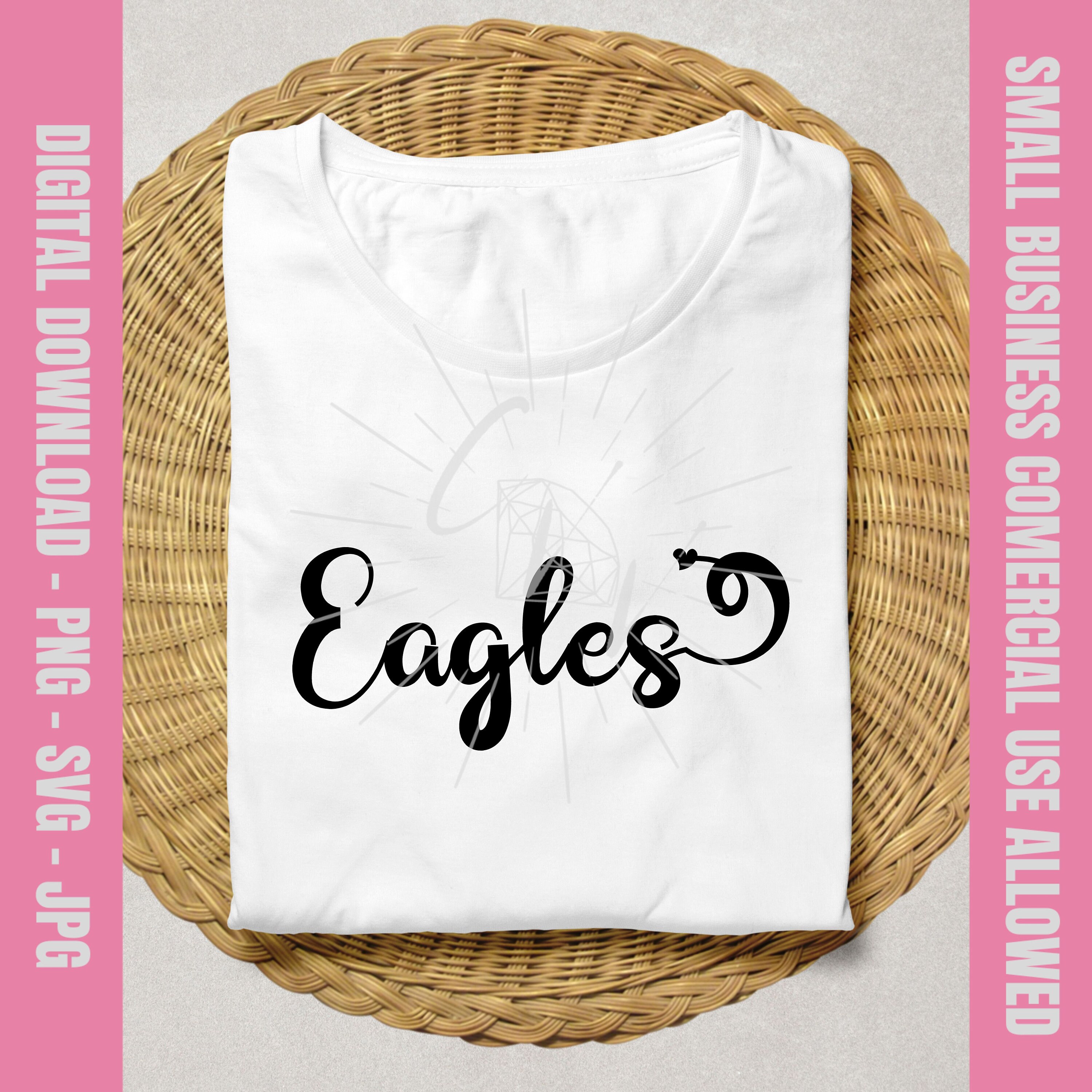 Eagles Svg, Eagles Script Heart Svg, Eagles Football Svg, Eagles Cheer ...