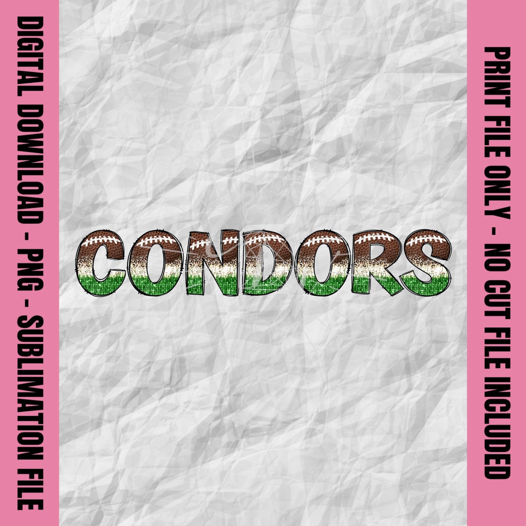 Condors Doodle Letters, Condors Png, Condors Football Png, Condors ...