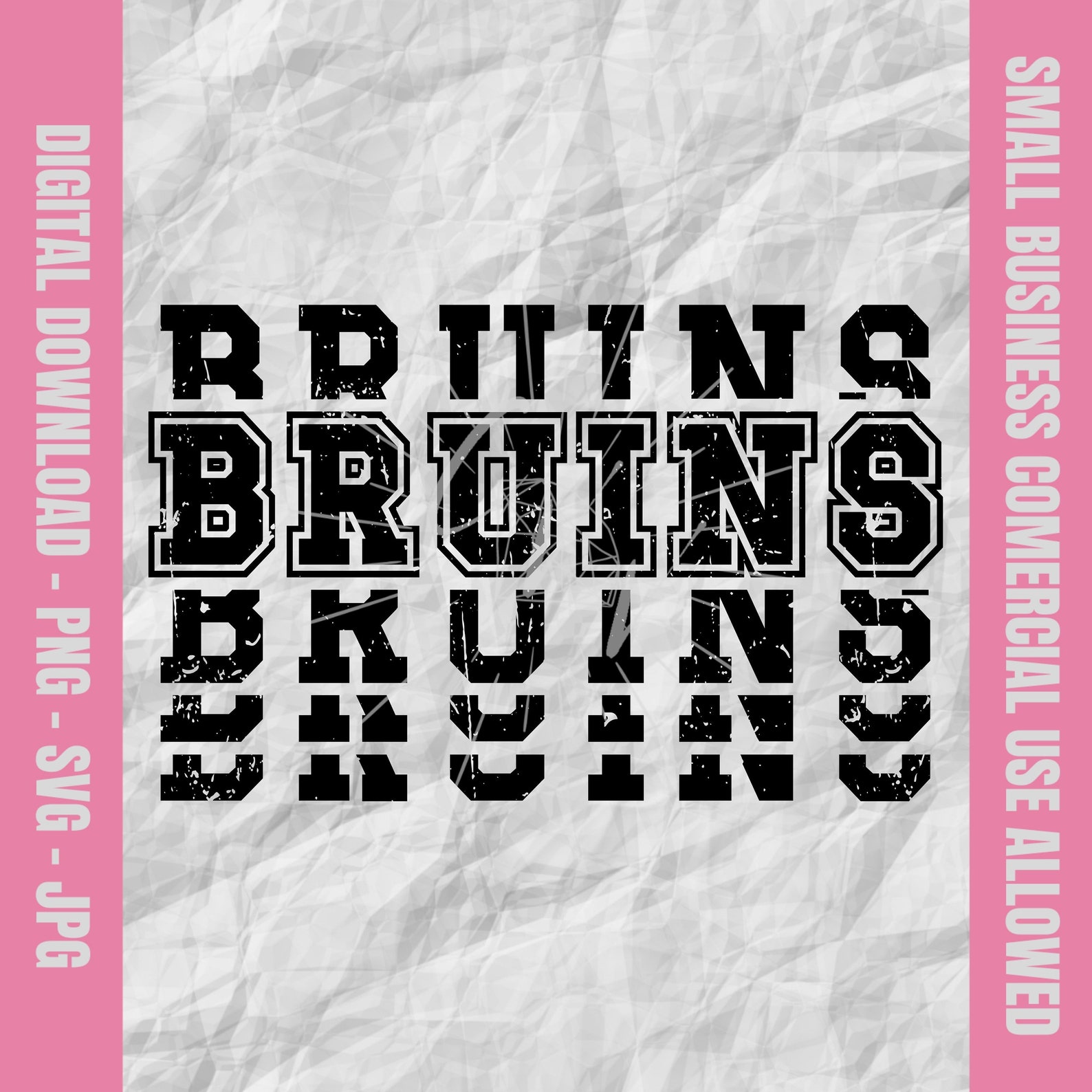 Bruins Svg, Bruins Stacked Varsity Letter Svg, Bruins Football Svg ...