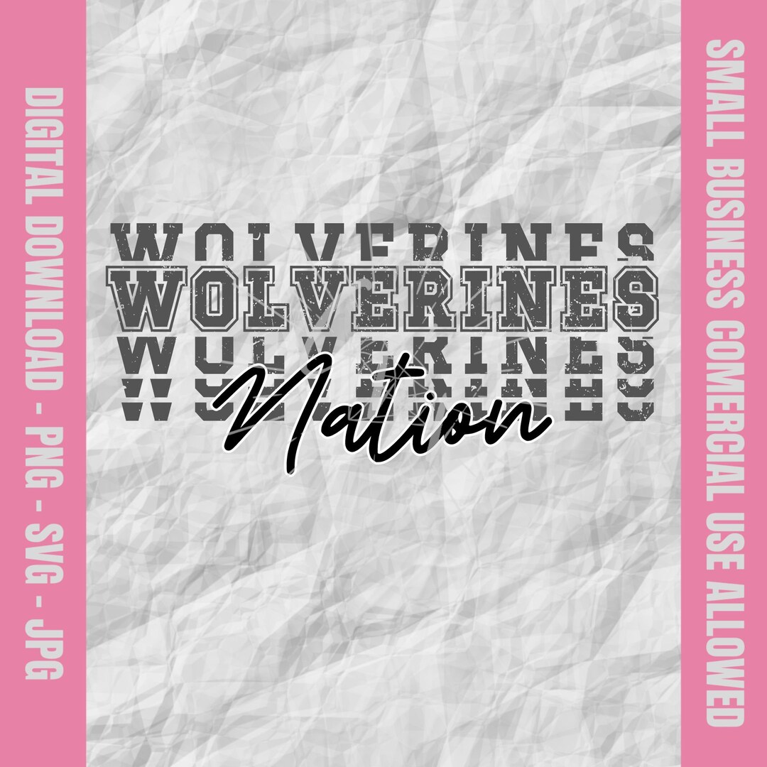 Wolverines Nation Svg, Wolverines Svg, Wolverines Football Svg ...