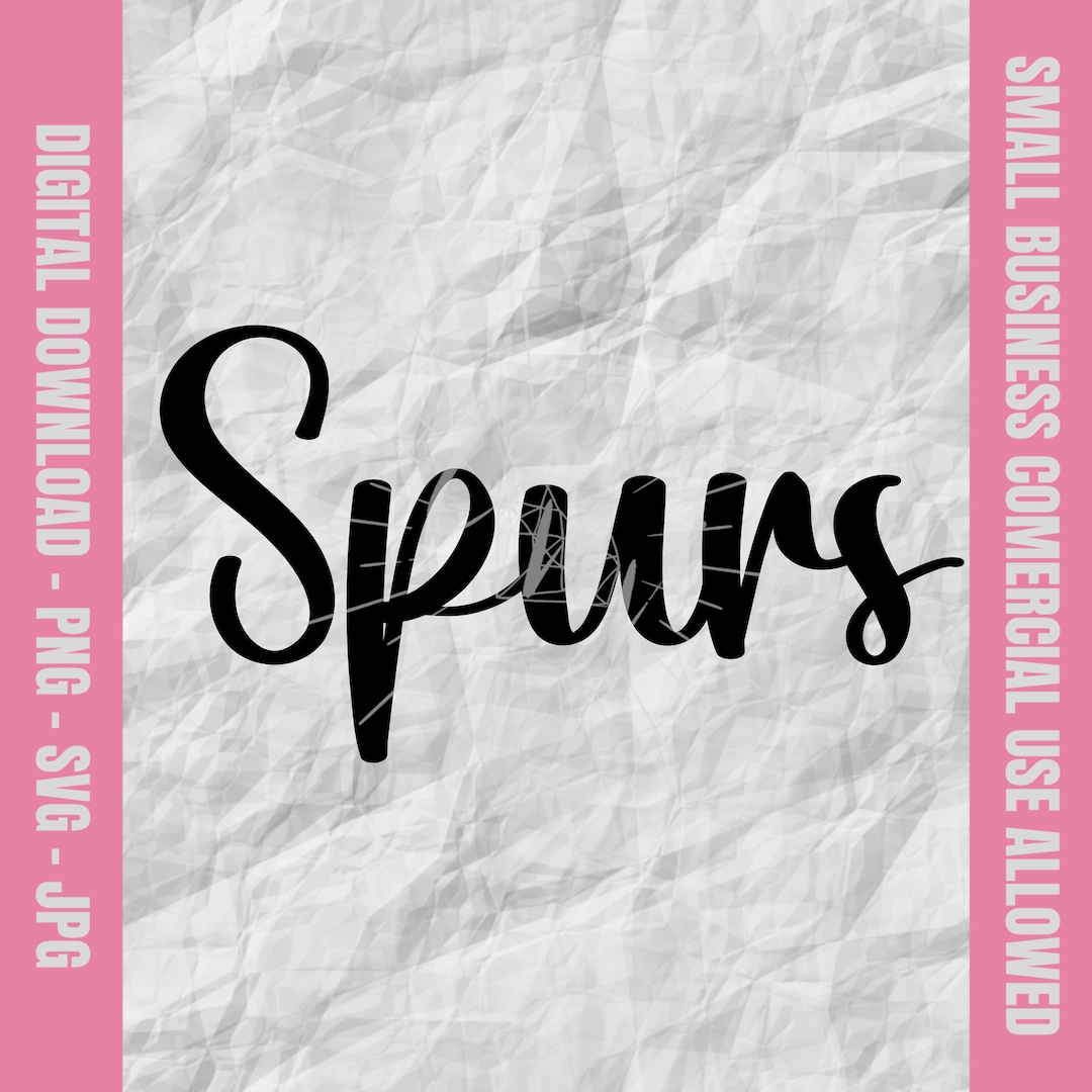 Spurs Svg, Spurs Thick Script Letter Svg, Spurs Football Svg, Spurs ...