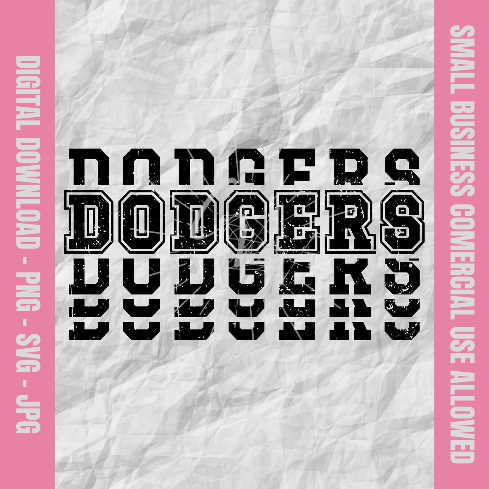 Dodgers Svg, Dodgers Stacked Varsity Letter Svg, Dodgers Football Svg ...