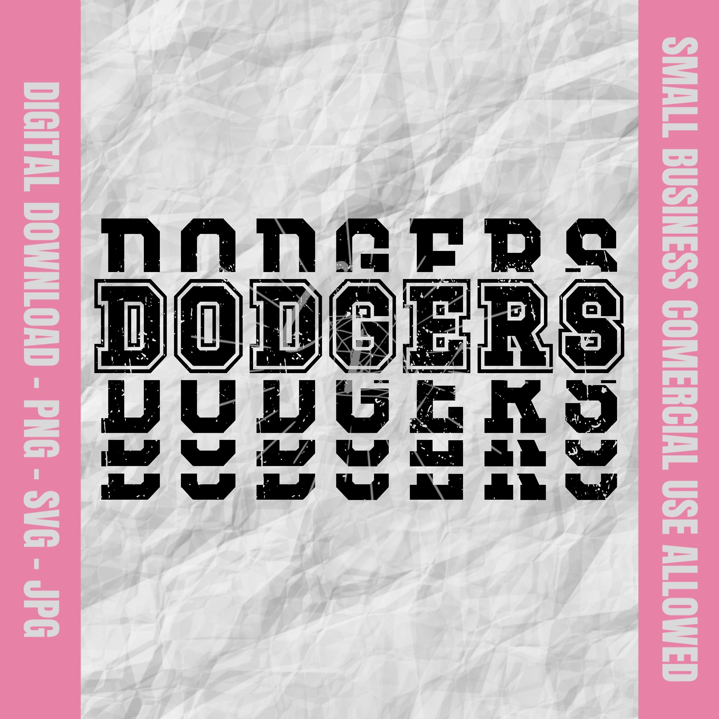 Dodgers Svg, Dodgers Stacked Varsity Letter Svg, Dodgers Football Svg ...