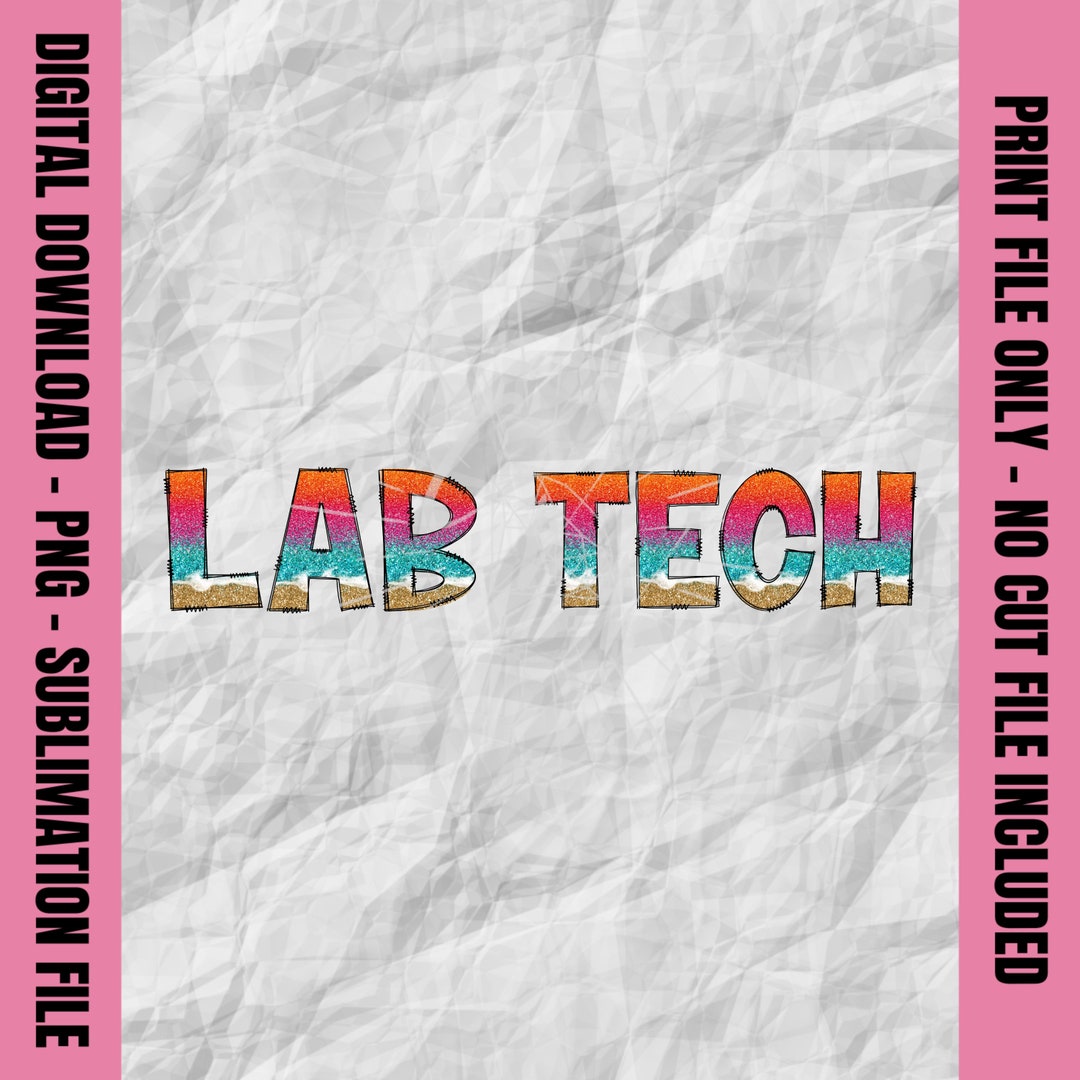 Beach Lab Tech Png, Glitter Beach Lab Tech Png, Beachy Lab Tech Shirt ...