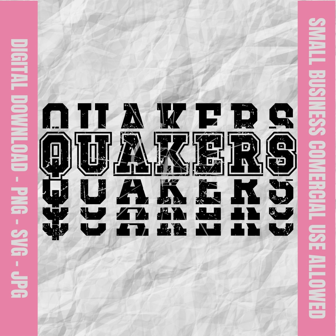 Quakers Stacked Varsity Svg, Quakers Svg, Quakers Football Svg, Quakers ...