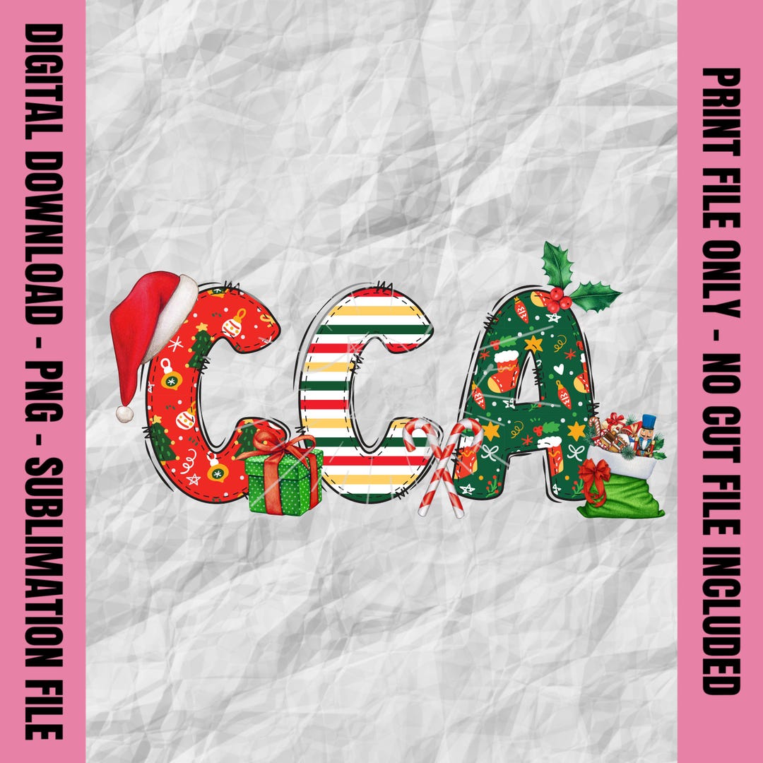 Christmas CCA Png, Doodle Text CCA Png, Holiday CCA Shirt, Winter Cca ...