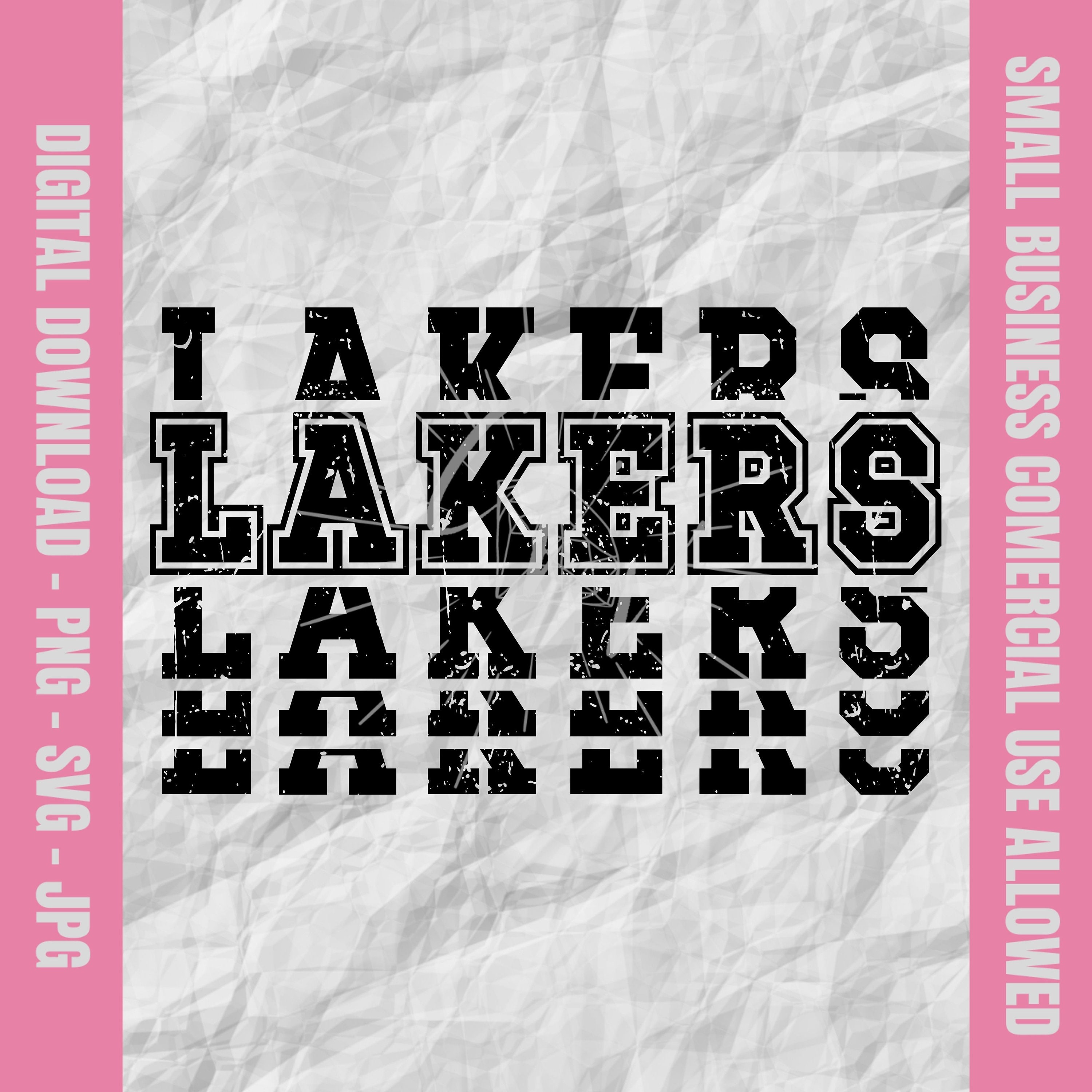 Lakers Svg, Lakers Stacked Varsity Letter Svg, Lakers Football Svg ...