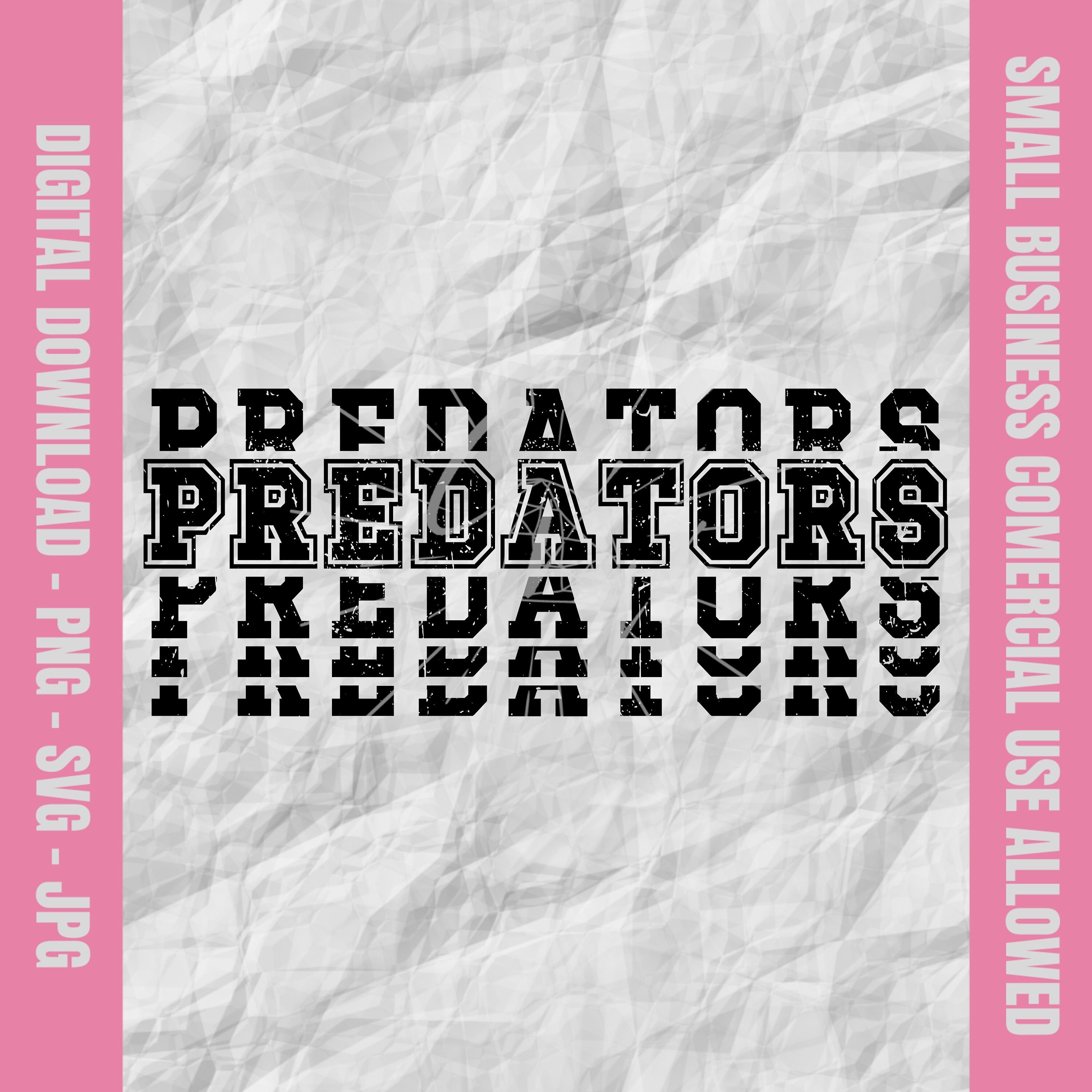 Predators Svg, Predators Stacked Varsity Letter Svg, Predators Football ...