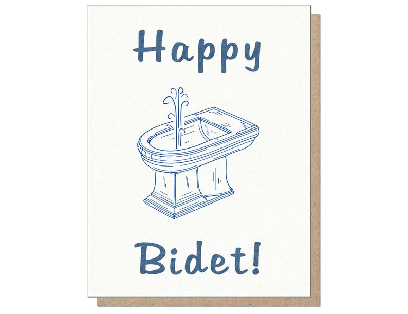 Happy Bidet : Funny Birthday Card. - Etsy