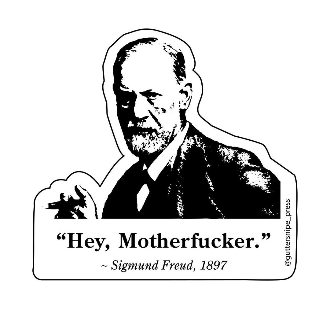 Freud Vinyl Sticker Lustig Reif - Etsy Österreich