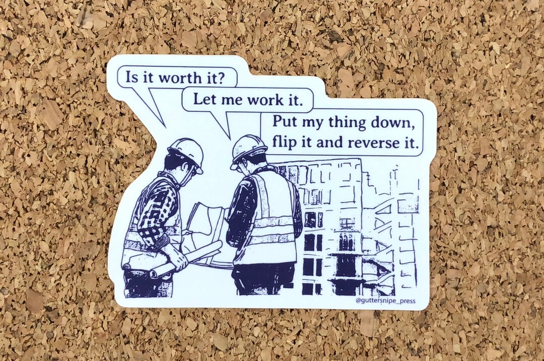 Let Me Work It Sticker - Etsy