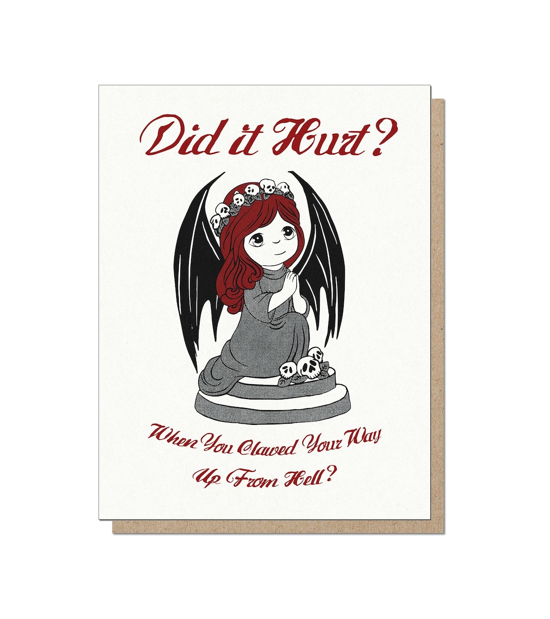 Did It Hurt | Angel Statue Demon Devil Girl | Funny Pick up Line ...