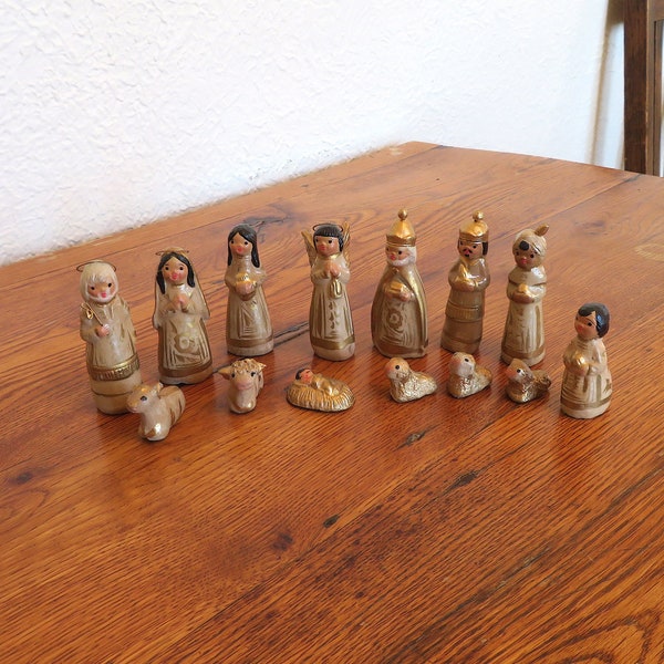 Pottery Nativity Set - Etsy