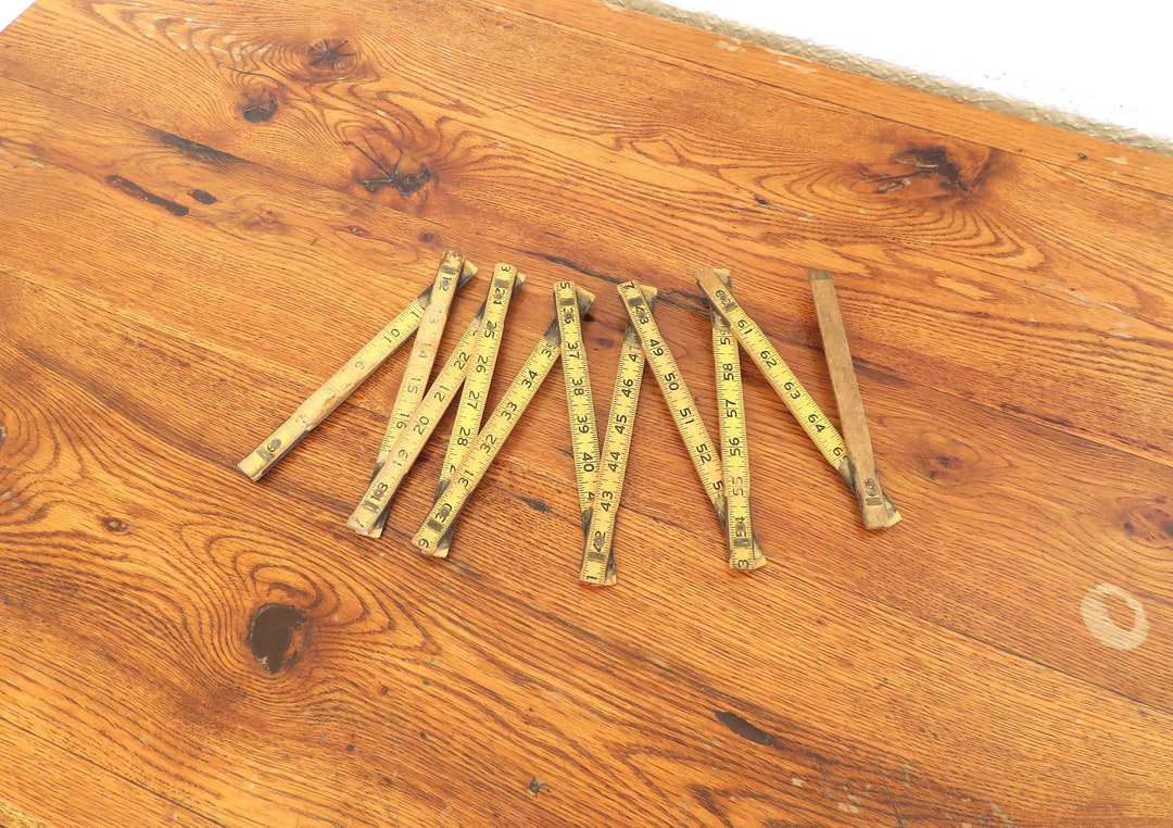 Vintage Wood Carpenters Folding Ruler 72" - Etsy