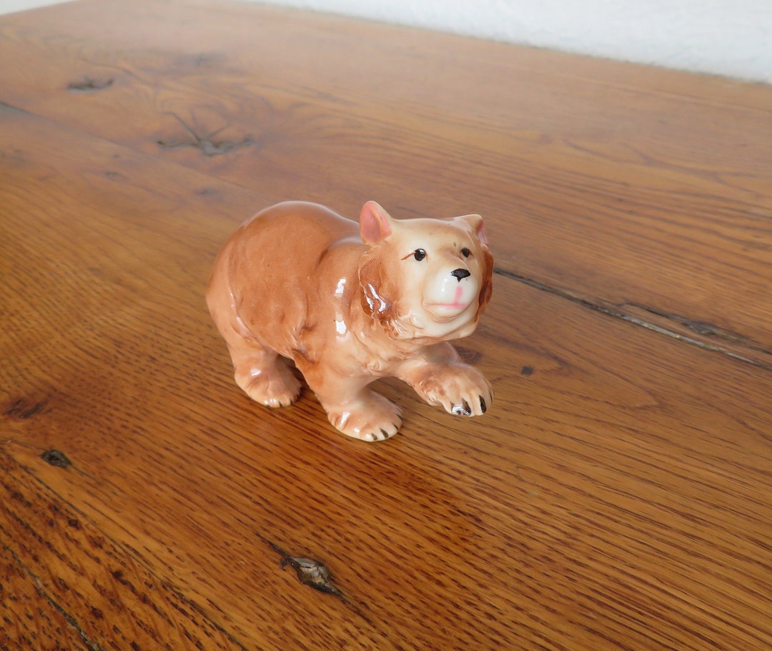 Vintage Bone China Miniature Bear Figurine Made in Japan - Etsy