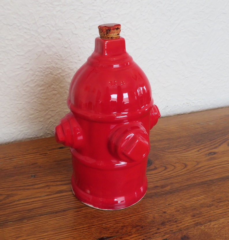 Vintage Ceramic Fire Hydrant Bottle Decanter House of Webster | Etsy
