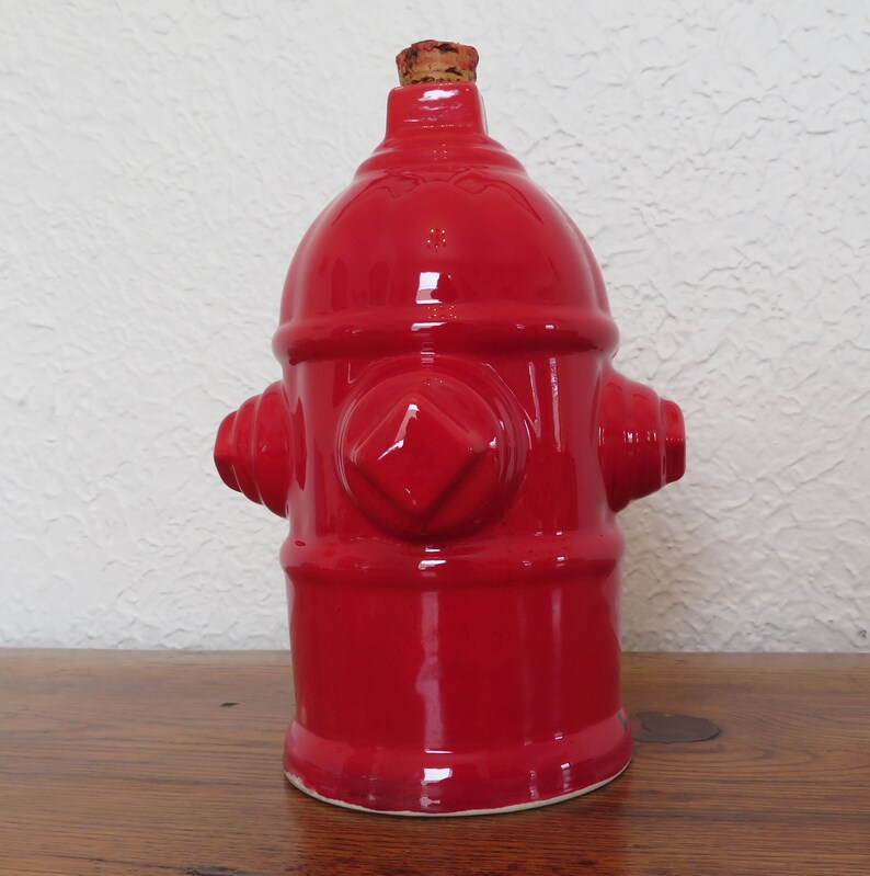 Vintage Ceramic Fire Hydrant Bottle Decanter House of Webster | Etsy