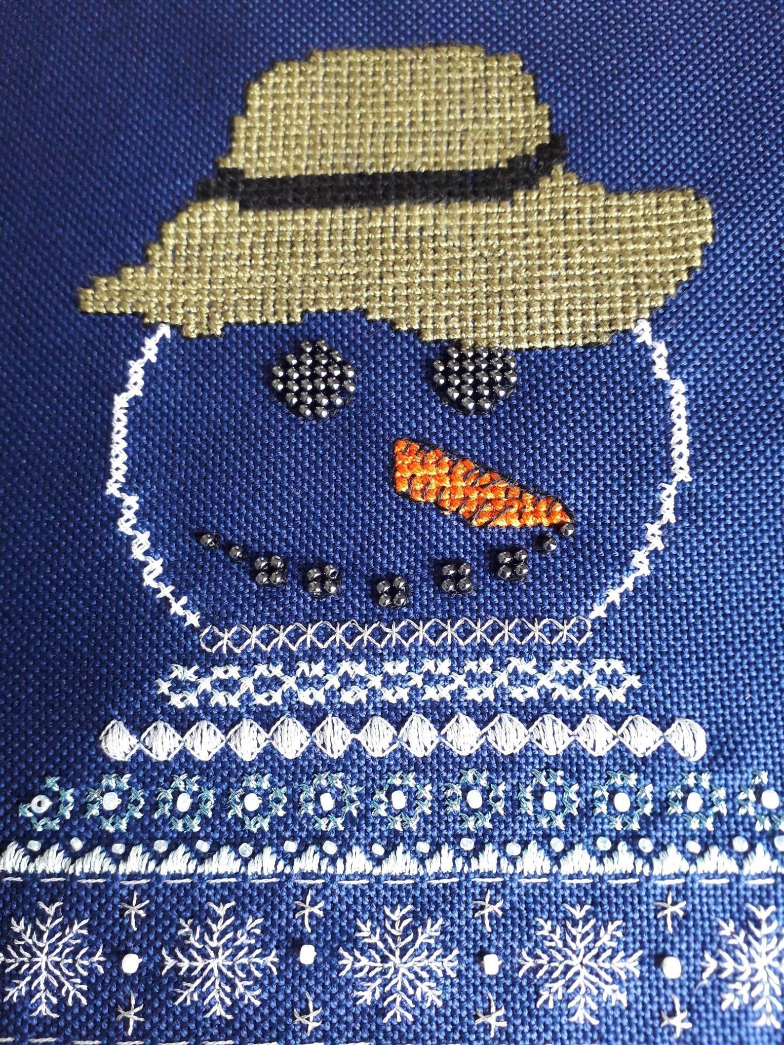 Snowman Band Sampler Christmas CHART - Etsy