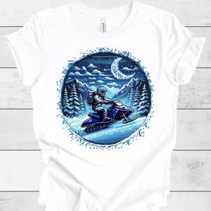 Retro Gaming T-shirt 80s Pixel Art Snowmobile Tee Vintage Arcade Style ...