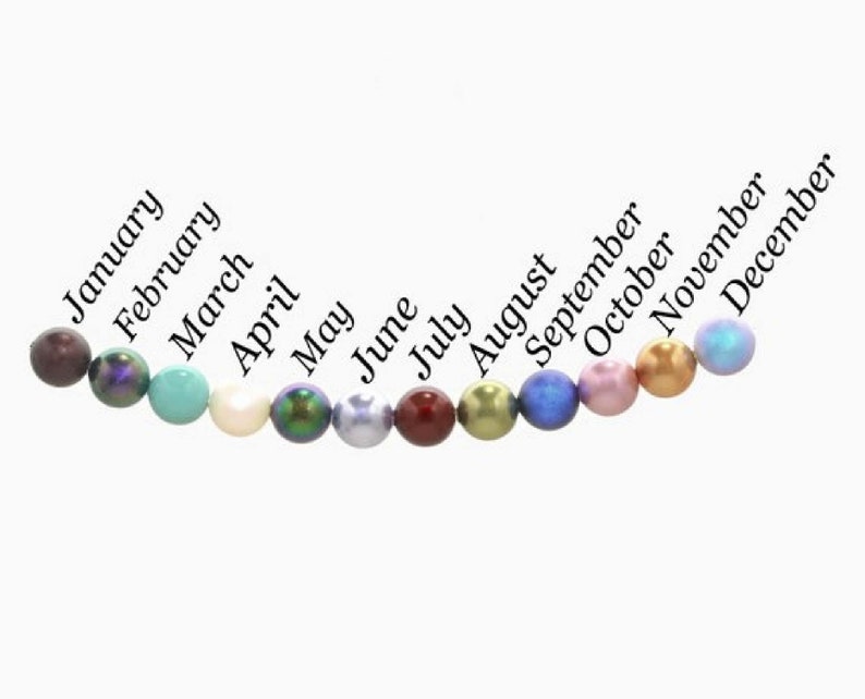 Family Necklace Pearl Birthstone Necklace Mother Necklace Grandma ...