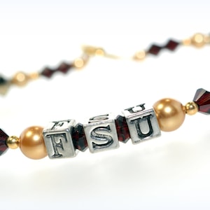 Florida State Bracelet, FSU Jewelry, Collegiate Jewelry, Florida State ...