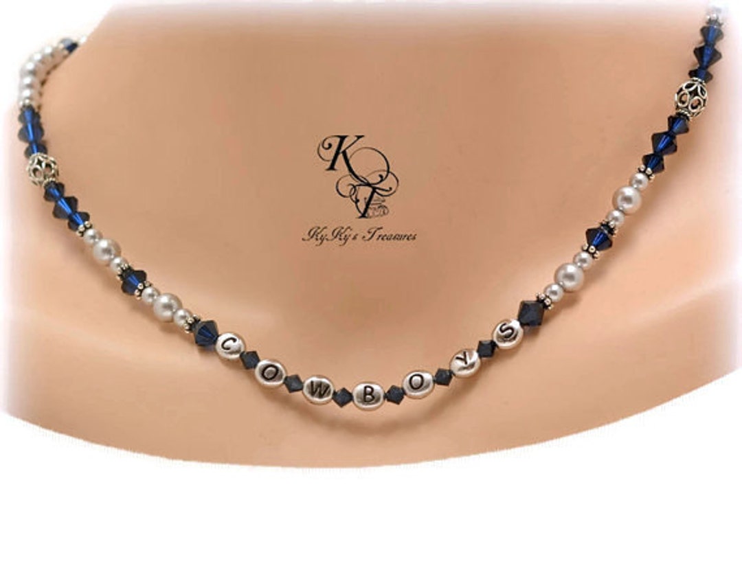 Cowboys ™ Inspired Necklace ~ Dallas Jewelry ~ Pro Football Gifts ...