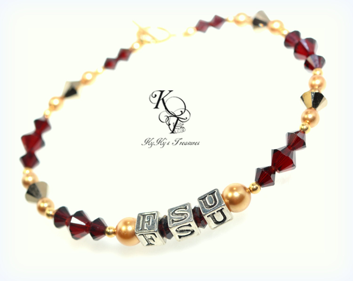 Florida State Bracelet, FSU Jewelry, Collegiate Jewelry, Florida State ...