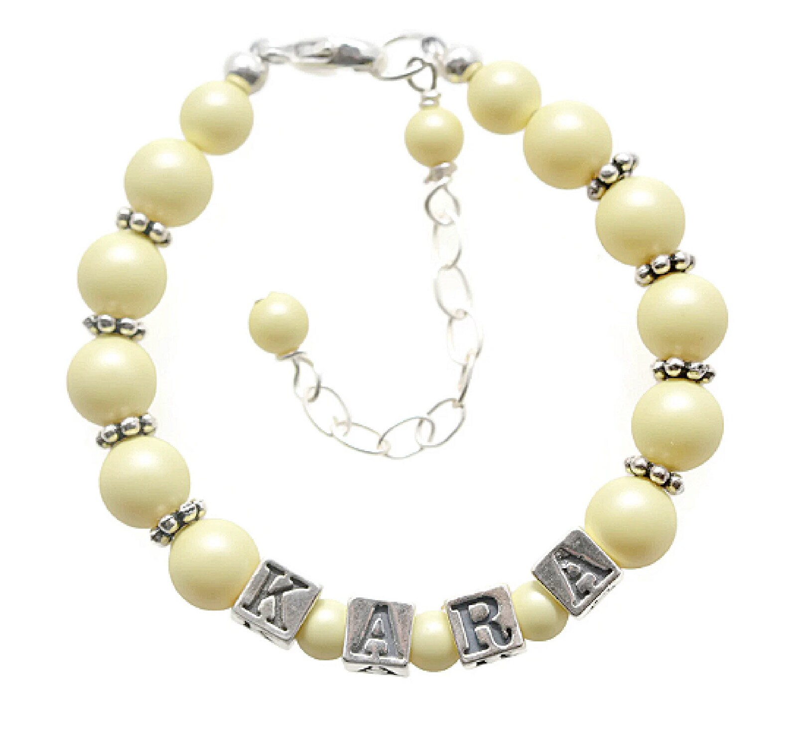 Personalized Baby Bracelet Baptism Gift Baby Girl Keepsake - Etsy