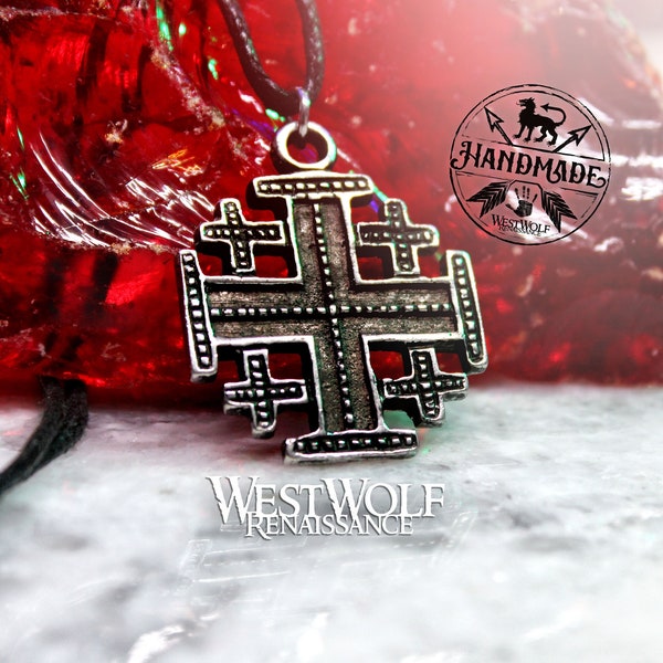 Jerusalem Cross Pendant - Etsy