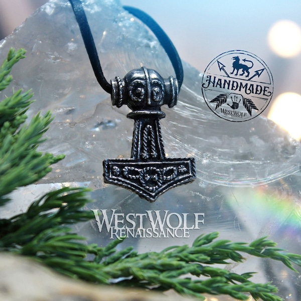 Pewter Mjolnir Pendants - Etsy