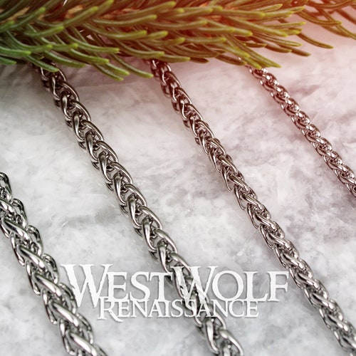 Braided Wheat Style Chains for Pendants in Multiple Sizes - Etsy