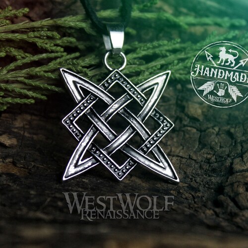 Lada Star 925 Sterling Silver Pendant /celtic Knot Necklace - Etsy