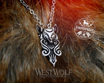 Celtic Fox Pendant | Etsy