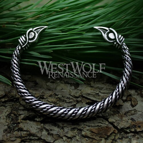Viking Phoenix Torc / Bracelet Norse - Etsy