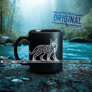 Celtic Lynx Knot Design - Original SVG Vector Graphic Art + Png Dxf Jpg ...