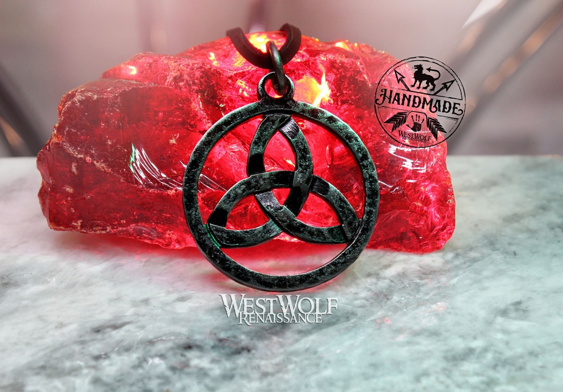 Celtic Triquetra or "trinity Knot" Pendant - Made of Hand-forged Steel ...
